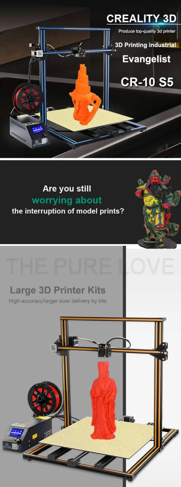 Creality CR-10 S5 3D Printer - DC 3D Printers