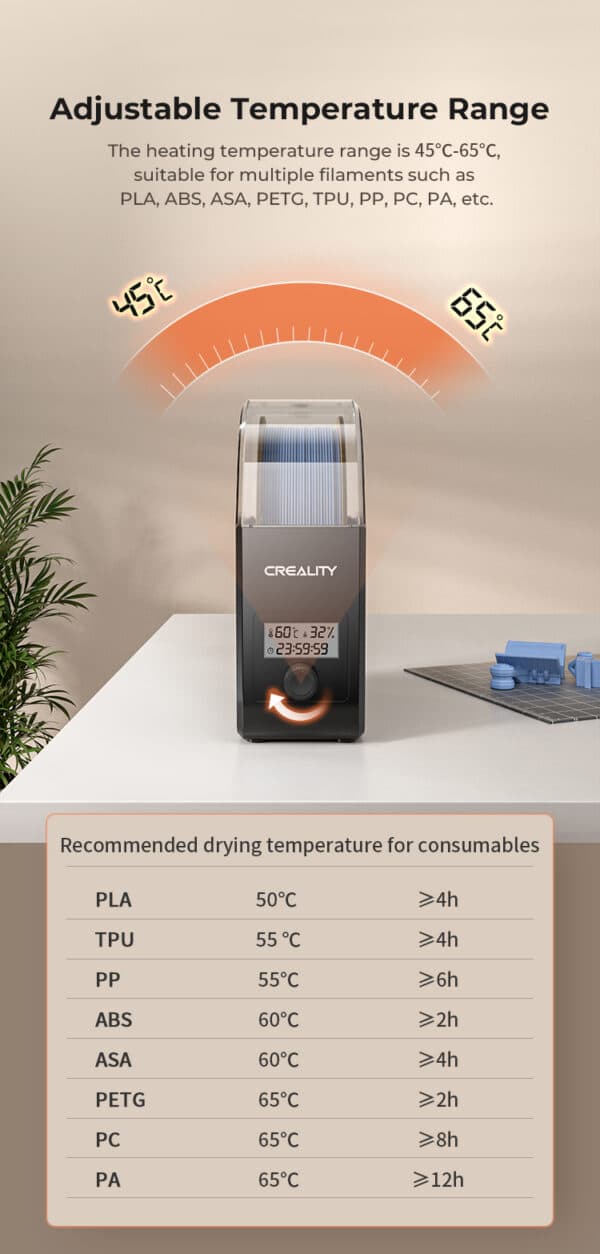 Creality Filament Dry Box 2.0 - DC 3D Printers